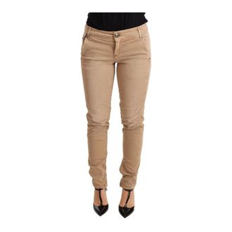 Ermanno Scervino Low Waist Skinny Denim Hose - - Trousers - Damen - Braun - W28