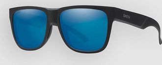 Smith Lowdown 2 Matte Black Sonnenbrille cp polarized blue mirror