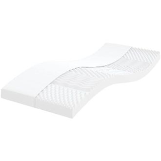 vidaXL Vidaxl - Matelas en mousse blanc 90x200 cm 7 zones duret&eacute; 20 ild