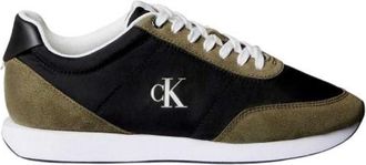 Calvin Klein Retro Sneaker f&uuml;r Herren, Flach (Schwarz/Wei&szlig;)