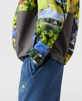 Stella McCartney TrueNature Hooded Rain Jacket, Woman, Bahia Glow Green/Dove Grey, Size: XS