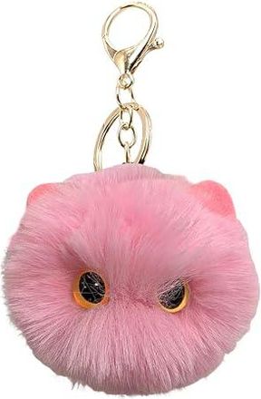 Generic Porte-clés décoratif en forme de chat en forme de boule en peluche - Adorables gadgets, décoration de collection pour filles pour les amoureux des ani