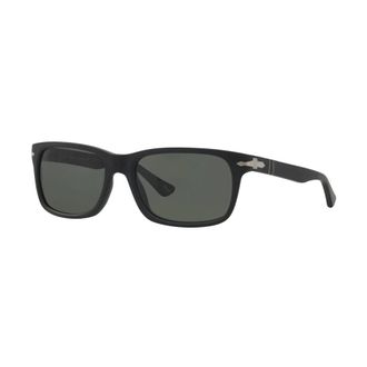Persol Homme, Accessoires, Noir, Taille: 58 MM Lunettes de soleil noires antiques/grises polaris&eacute;es