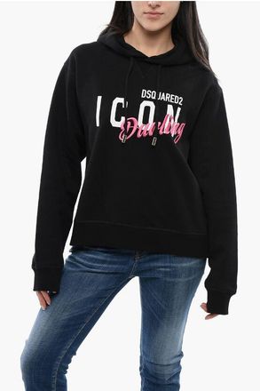 Dsquared2 Fleece Cotton ICON DARLING Hoodie size L