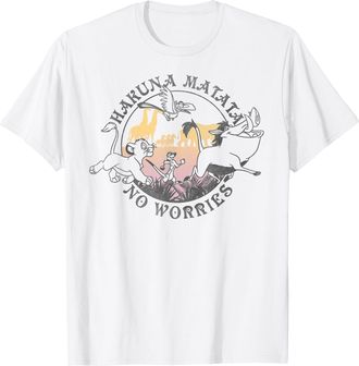 Disney The Lion King Hakuna Matata No Worries Outline T-Shirt