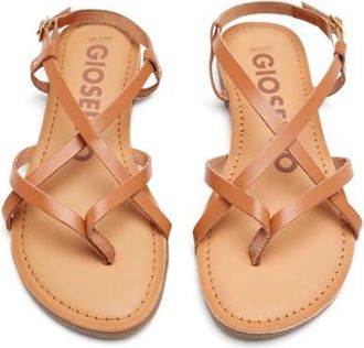 Gioseppo Sandales blanches style romain pour femme lelex, Cuir, 38 EU