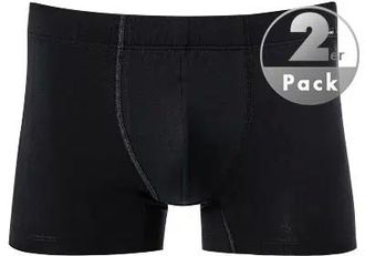 Hanro Herren Trunks schwarz Baumwolle unifarben