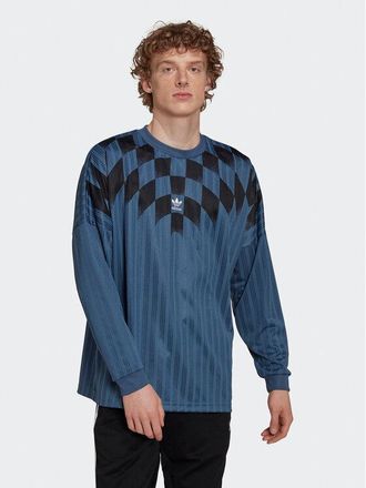 adidas Longsleeve Rekive Graphic HK7331 Blau Loose Fit