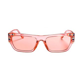 Guess Rechteckige Acetat-Sonnenbrille - - Accessories - Damen - Rosa - ONE SIZE
