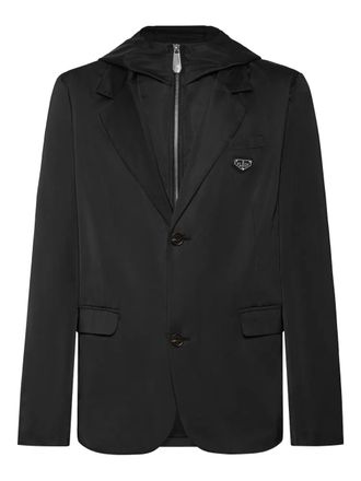 Philipp Plein blazer à capuche - Noir