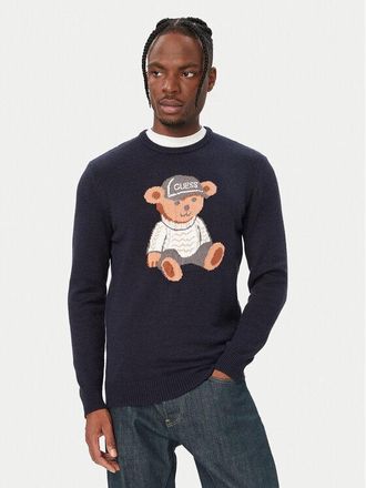 Guess Pullover M6BR42 Z1604 Dunkelblau Regular Fit