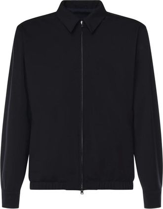 Herno Homme, Sweatshirts et sweats &agrave; capuche, Bleu, Taille: 4XL Shacket en diagonale l&eacute;g&egrave;re