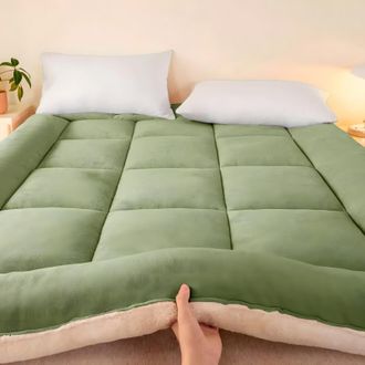 Generic Boden-Futon-Matratze, hautfreundlicher weicher Stoff, aufrollbare weiche Tatami-Schlafmatte, faltbares Design, sehr gut geeignet f&uuml;r Verschiedene Matr