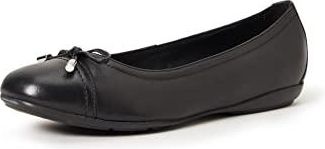 Geox Femme D Annytah D Ballerines, Black, 39.5 EU