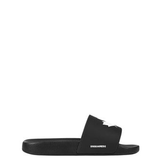Dsquared2 Schwarze Sliders - - Shoes - Herren - Schwarzk - 39 EU
