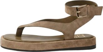 Cesare Gaspari Femme, Chaussures, Beige, Taille: 39 EU Desert Strap Suede Sandales