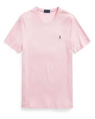 Ralph Lauren Jersey T-Shirt mit Logo-Stickerei, Custom Slim Fit in
