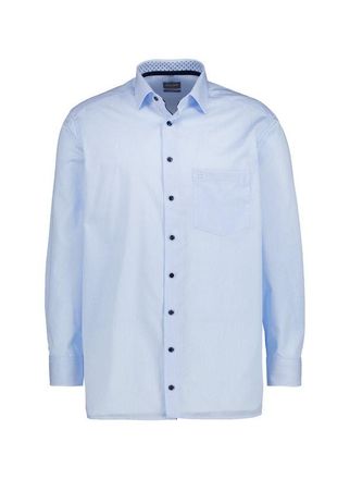 Olymp Herren Hemd blau gestreift