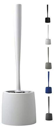 Spirella WC Bürste Klobürste Toilettenbürste Ricky mit hygienischem Behälter matt weiß