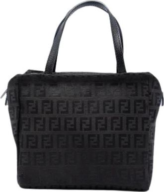 Fendi Sac &agrave; main en toile Pre-owned - Femme - Pre-owned - Noir - Taille: ONE Size