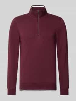 Christian Berg Sweatshirt mit Troyer-Kragen