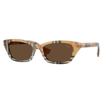 Burberry Lunettes de soleil rectangulaires - Femme - Accessoires - Brun - Taille: 52 MM