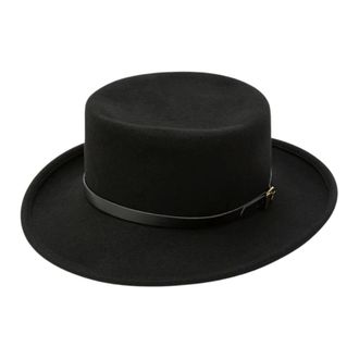 Seventy Femme, Accessoires, Noir, Taille: ONE Size Chapeau en feutre de laine avec bride