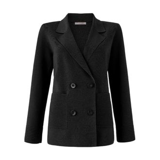 D.exterior Femme, Vestes, Noir, Taille: 38 FR Blazer crois&eacute;