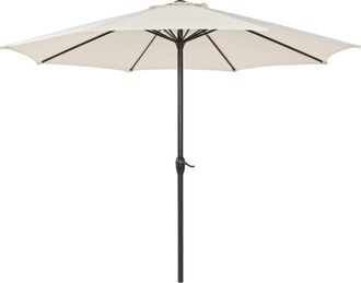 JACK Sonnenschirm - Beige - mit Kurbel - Aluminiumgestell - Ø 300 cm
