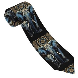 Generic Cravate Homme, Deux &eacute;l&eacute;phants, officielle Cravate Homme Mariage, Microfibre Cravates en soie pour Mariage, C&eacute;r&eacute;monie, daffaires