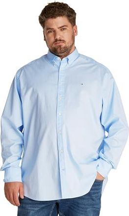Tommy Hilfiger Chemise Homme Flex Poplin Solid Regular Fit, Bleu (Sweet Blue), 3XL