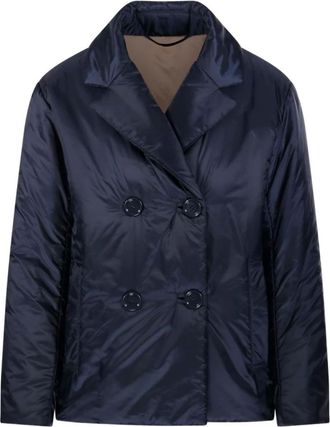 Max Mara Femme, Manteaux, Bleu, Taille: 38 FR Camelia Jacket