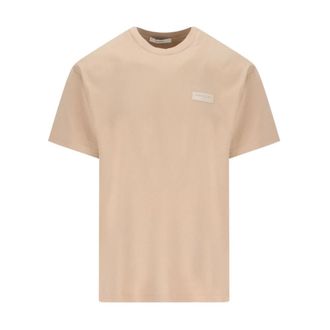 Givenchy T-Shirt aus Baumwolle mit Paris-Grosgrainband - - Tops - Herren - Beige - S