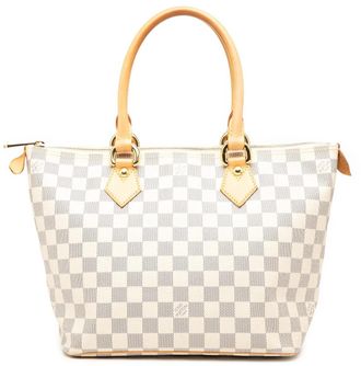 Louis Vuitton Crossbody Bags - Damier Azur Saleya PM - Gr. unisize - in Wei&szlig; - f&uuml;r Damen