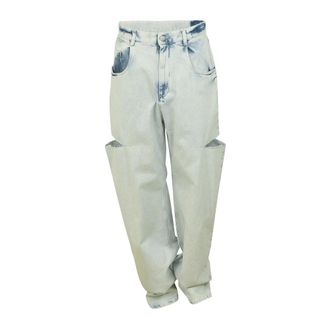 Maison Margiela Wide Jeans - Femme - Jeans - Bleu - Taille: W29