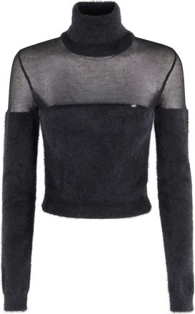 Elisabetta Franchi Femme, Pulls, Noir, Taille: 40 FR Maglia Tricot