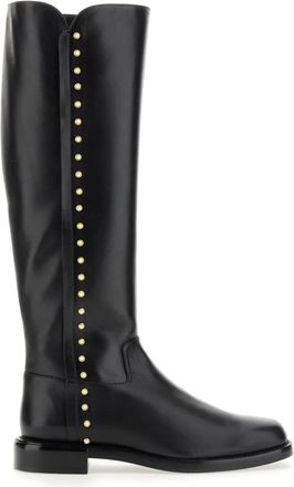 Stuart Weitzman Stiefel - Tall Studded Riding Boots - Gr. 36 (EU) - in Schwarz - für Damen