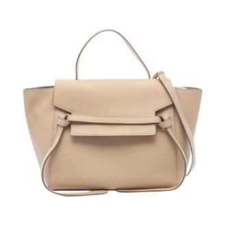 Celine Sac &agrave; main vintage en cuir Pre-owned - Femme - Pre-owned - Beige - Taille: ONE Size