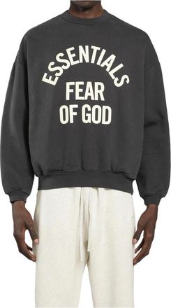Fear of God Homme, Sweatshirts et sweats &agrave; capuche, Gris, Taille: L SweaT-shirt Campus 90s &agrave; Col Rond