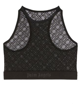 Palm Angels BH mit transparenter Spitze - Schwarz
