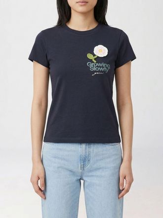 Ganni T-Shirt Femme couleur Anthracite