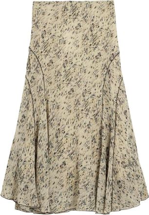 Desigual Femme, Jupes, Beige, Taille: 44 FR Fal_Rishit Midi Skirt