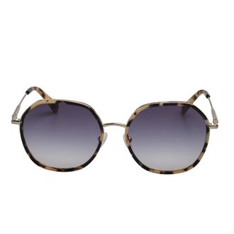 Longchamp Damen hexagonale Metallsonnenbrille mit Acetatrahmen LO163S