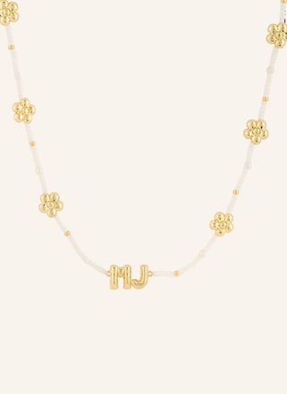Marc Jacobs Halskette The Beaded Mj Balloon Necklace gold