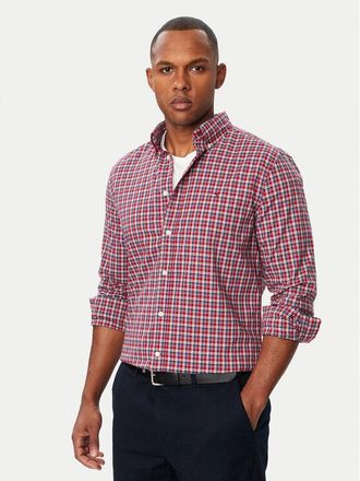 Tommy Hilfiger Hemd Flex Poplin MW0MW44595 Rot Regular Fit