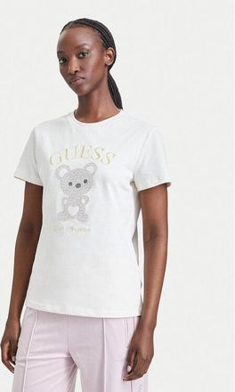 Guess T-Shirt V6BI28 K9360 Creme Regular Fit