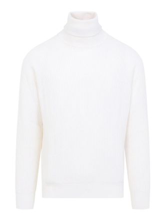 Canali Pull Col Rond - Blanc