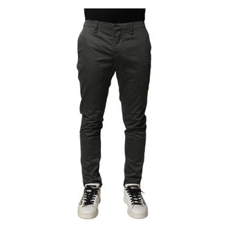 Dondup Homme, Pantalons, Gris, Taille: W32 Mid Waist Skinny Chino Pants