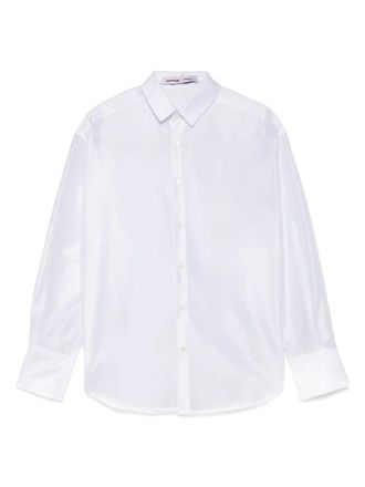 Carven chemise transparente en taffetas - Blanc