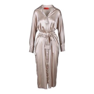 Wild Cashmere Seide Elastan Kleid - - Dresses - Damen - Beige - S